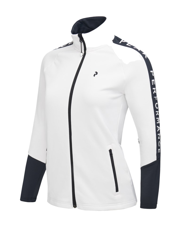 Peak Performance Rider Mid Zip Jacket W Offwhite