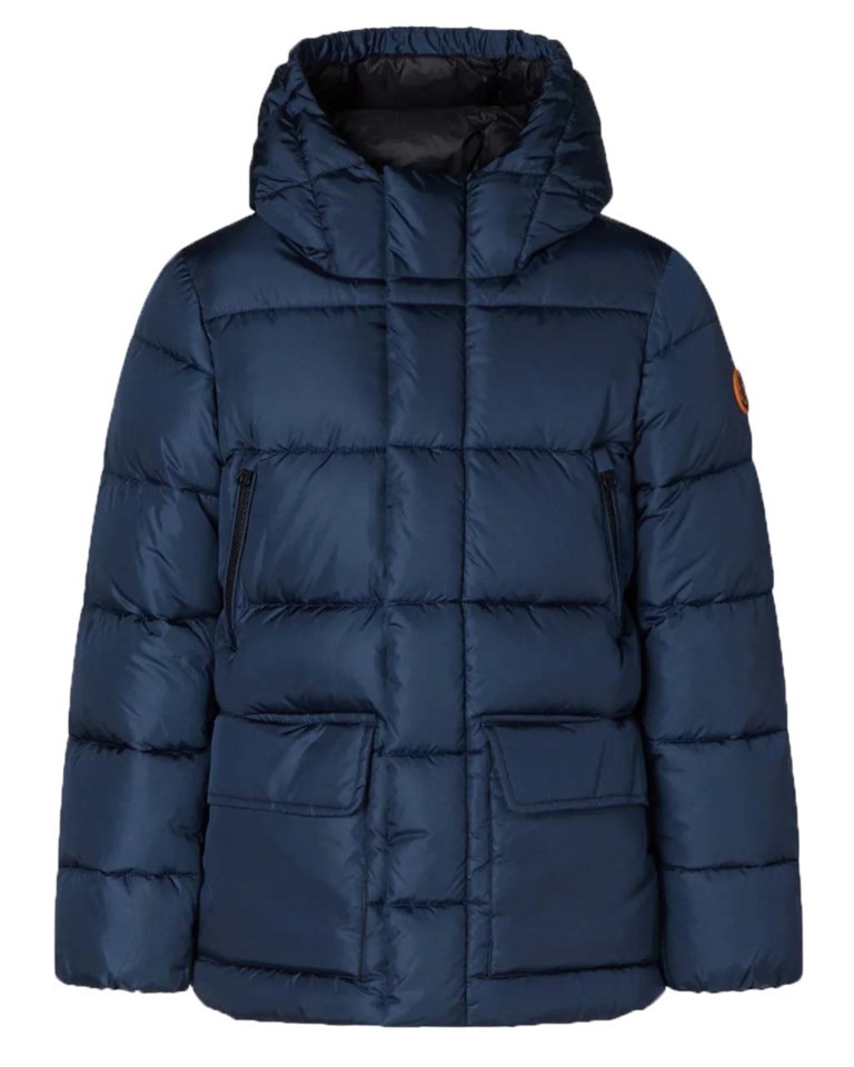 Save The Duck Joshua Hooded Coat JR Navy Blue