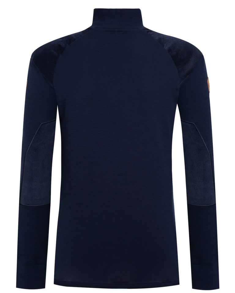 Woolland Geilo Cord Sweater M Blue Ink