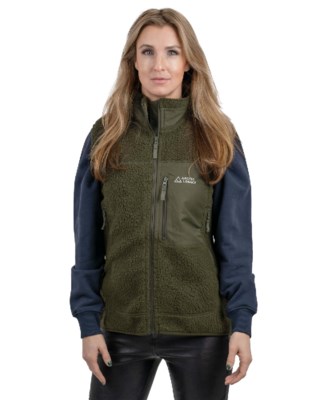 Arctic Legacy Kima Explorer Pile Vest W Army Green