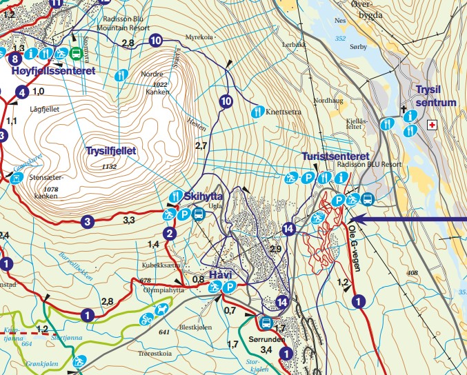 Längdskidåkning i Trysil - Spårstatus, kartor och skidspår
