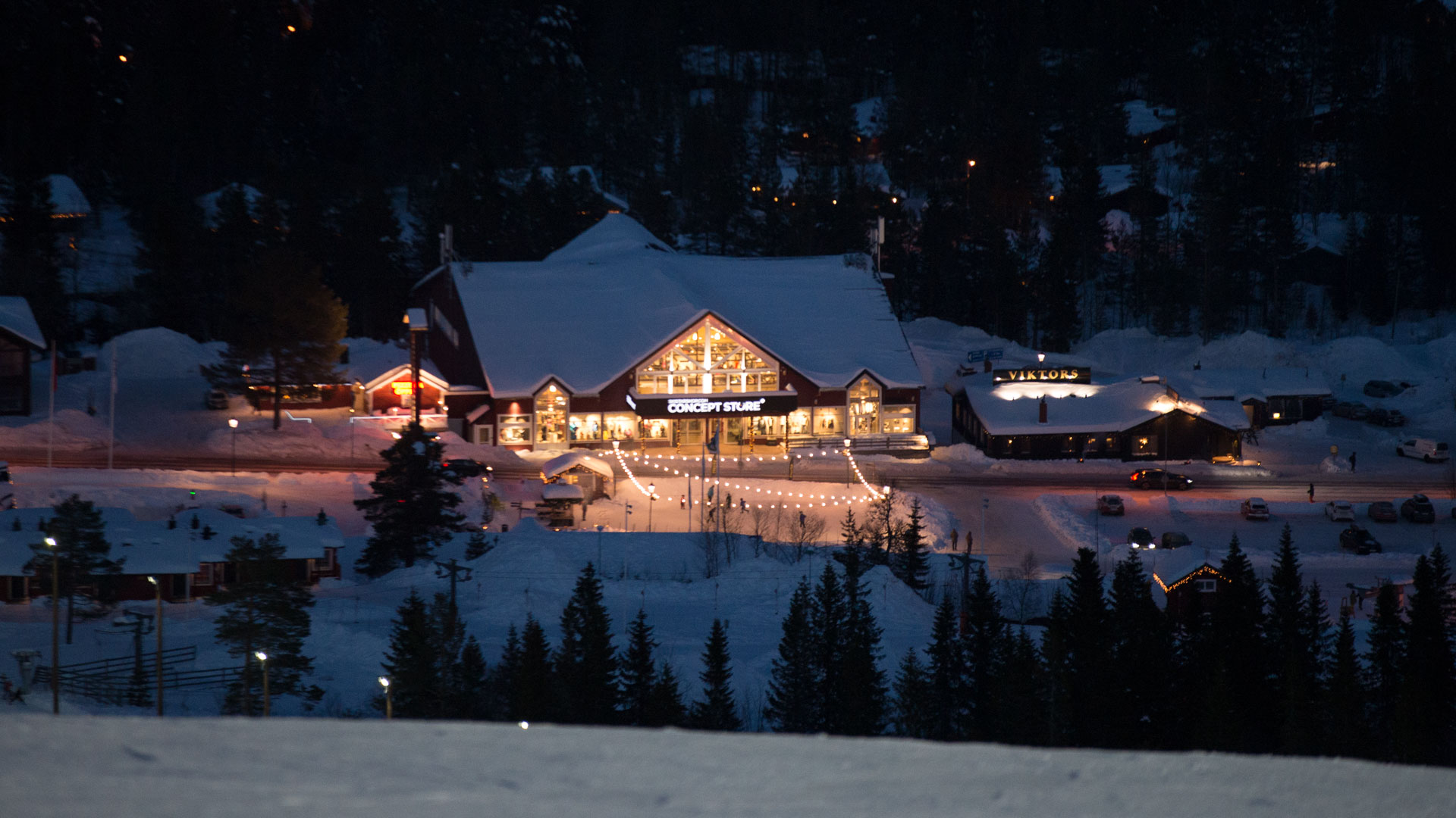 Nya Sälfjällstorget i Lindvallen